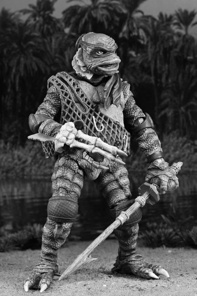 Universal Monsters x TMNT: Black & White Turtles 4 Pack - 7" Scale ...